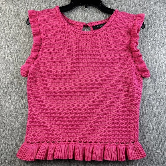 Marc New York | Tops | New Marc New York Andrew Marc Pink Crochet ...